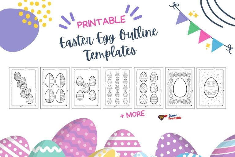 10+ Printable Easter Egg Outline Templates (Free PDF Printables)