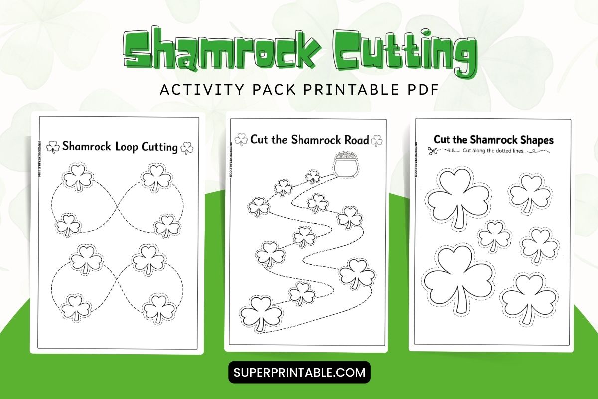 10+ Shamrock Cutting Activity Pack (Free PDF Printables)
