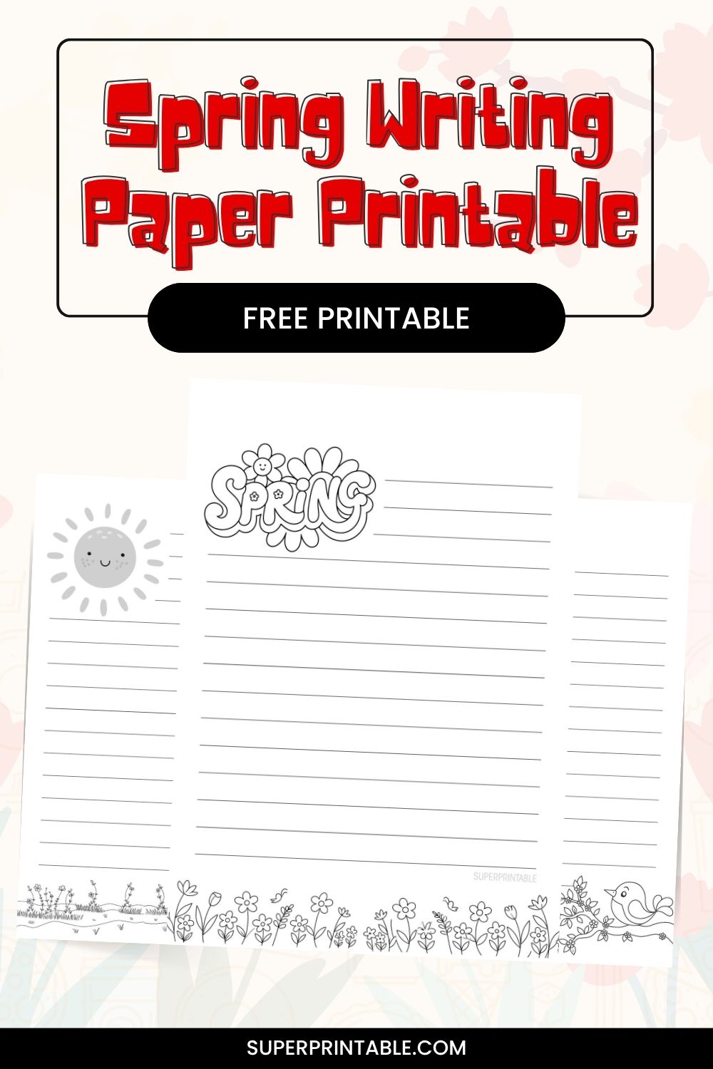 10+ Spring Writing Paper Printable (Free PDF Printables)