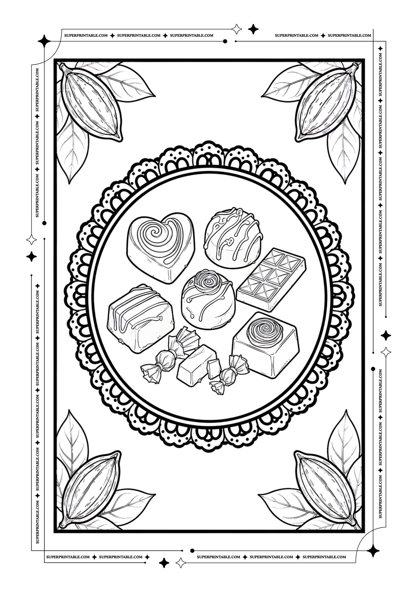 Chocolate Coloring Pages (Free PDF Printables)