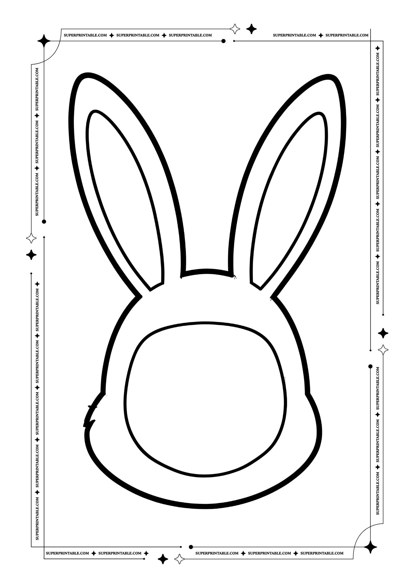 10 Draw Bunny Face Template (Free PDF Printables)