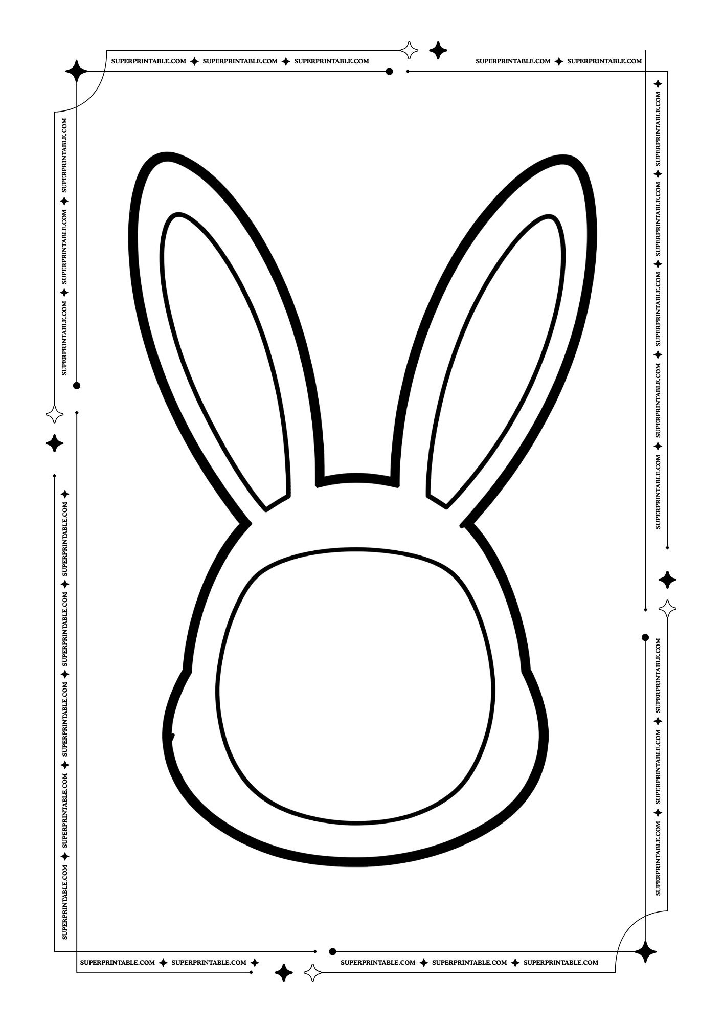 10 Draw Bunny Face Template (Free PDF Printables)