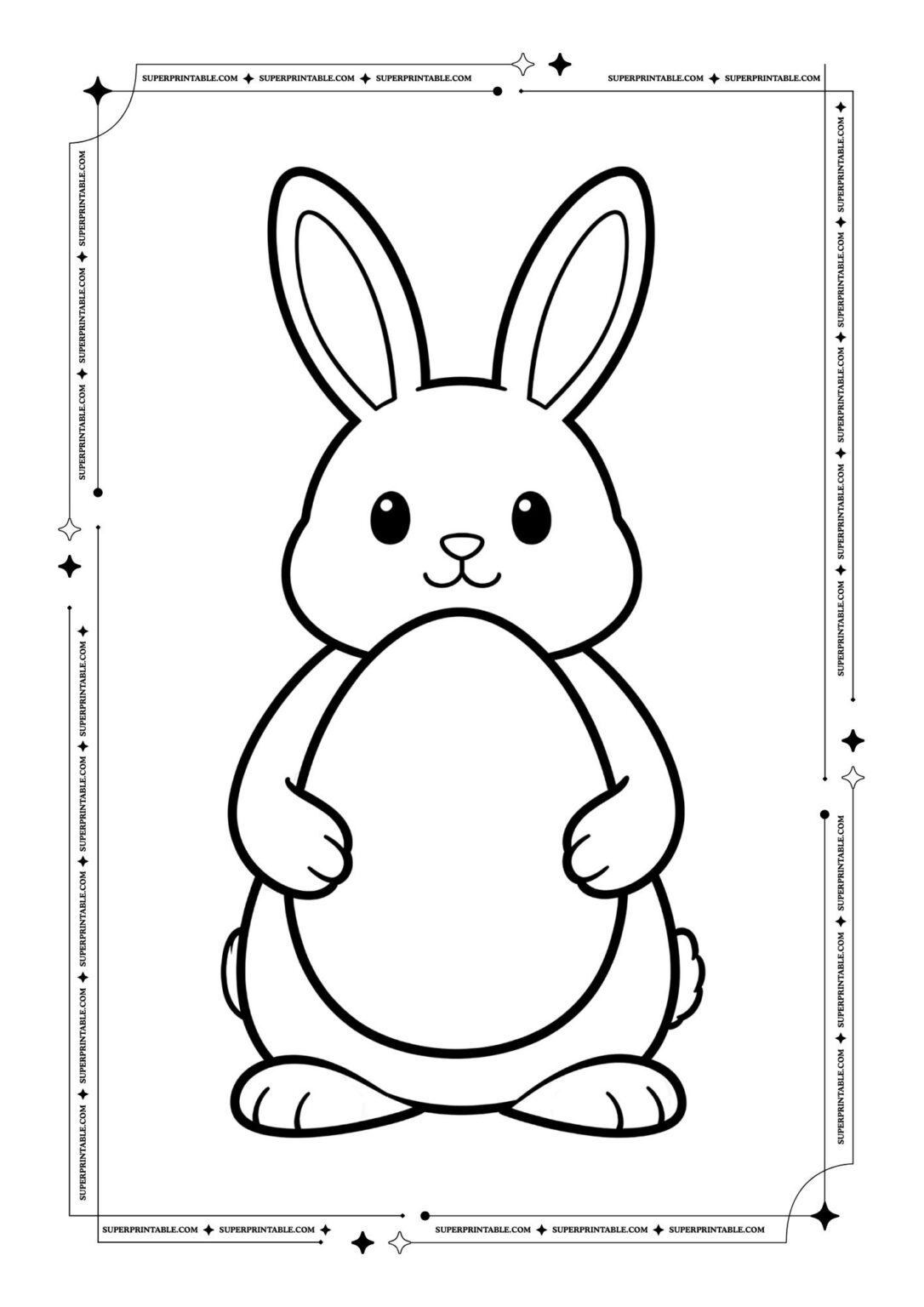 15+ Easter Bunny Templates and Outlines (Free PDF Printables)
