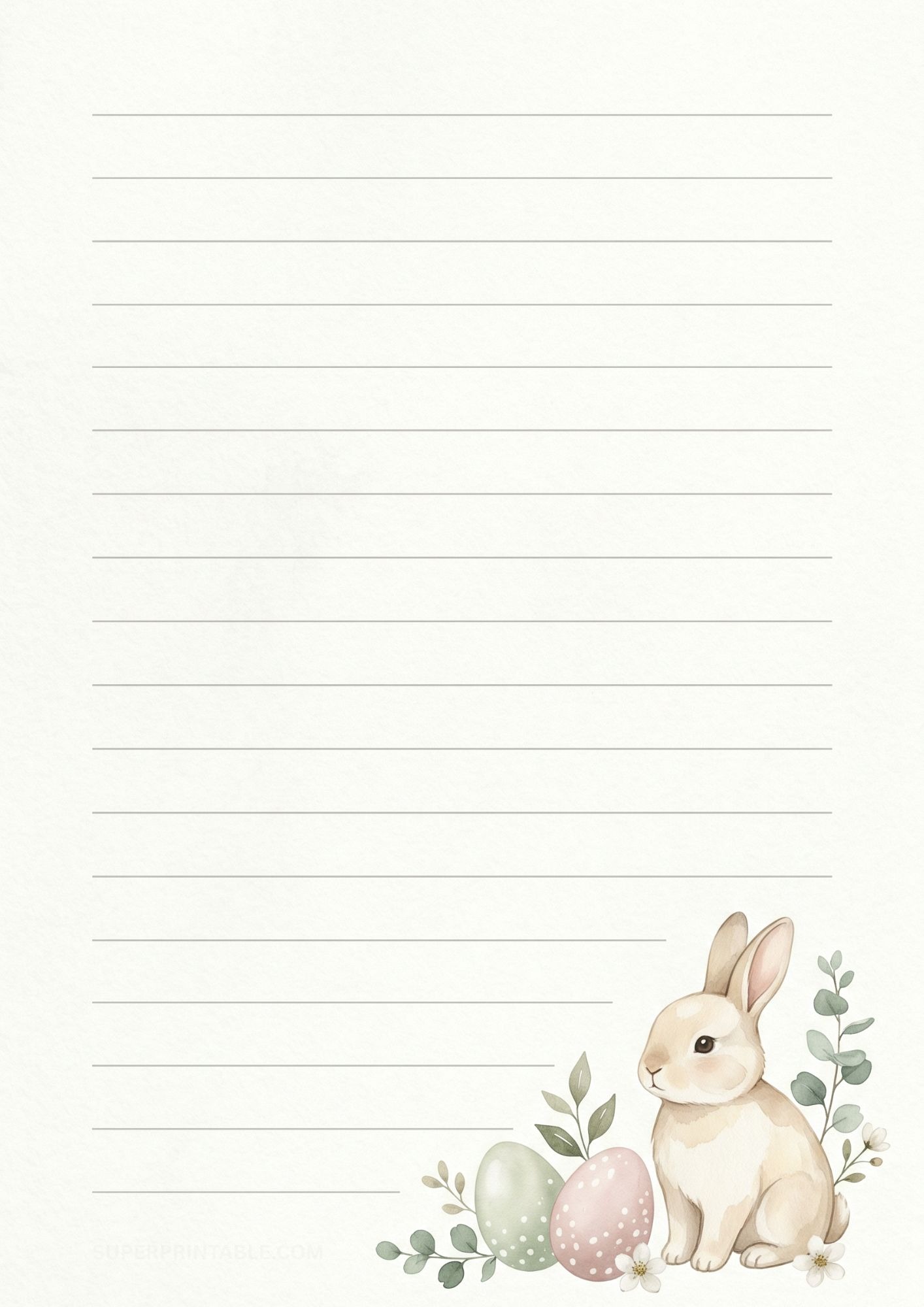 Easter & Spring Digital Writing Papers (Free PDF Printables)