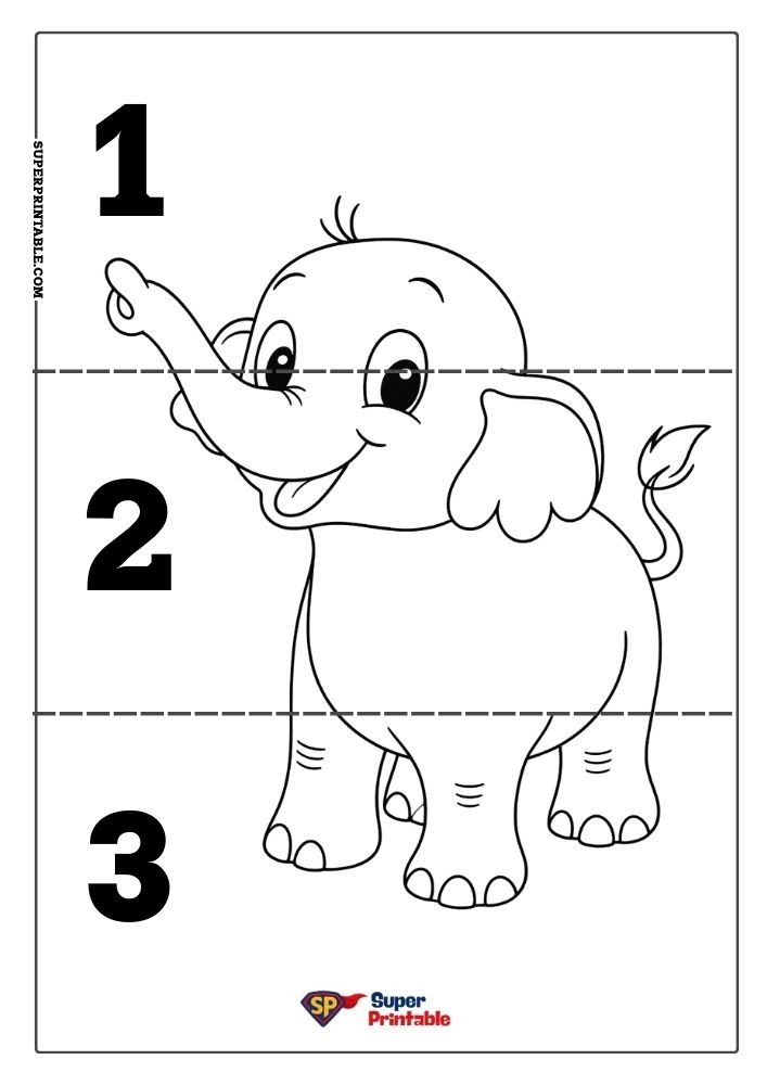 10 Animals Puzzle Activity (Free PDF Printables)