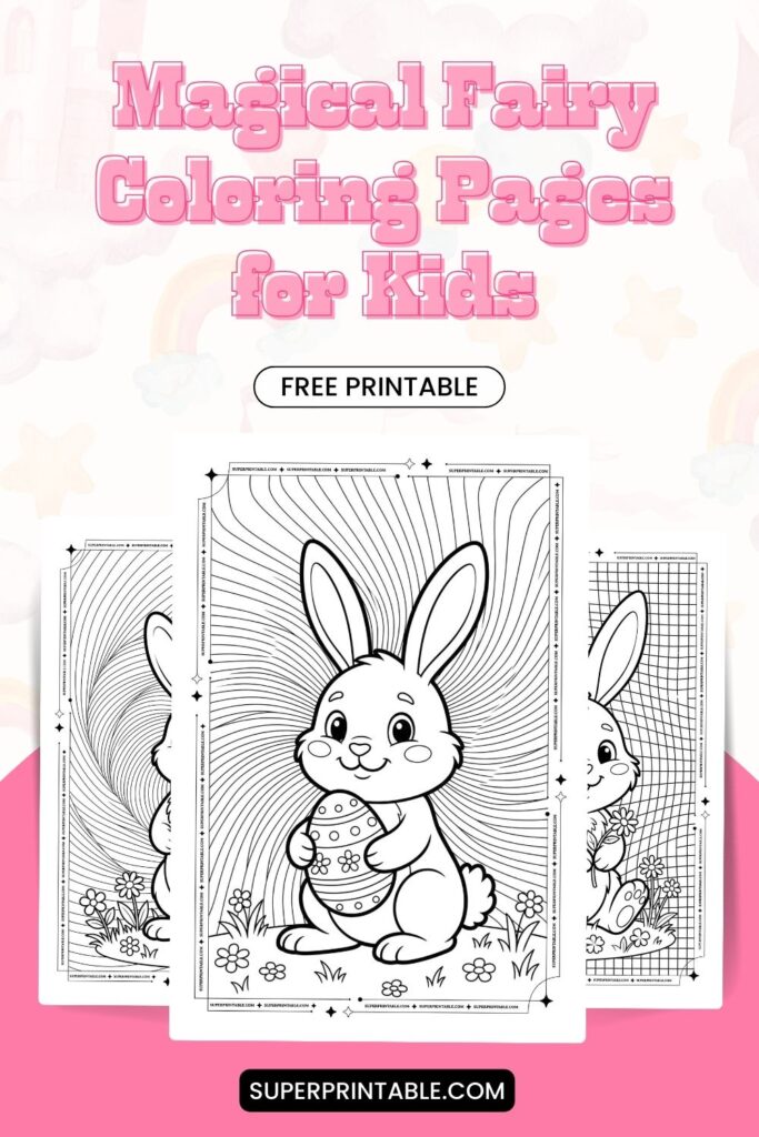 Magical Fairy Coloring Pages for Kids (Free PDF Printables)