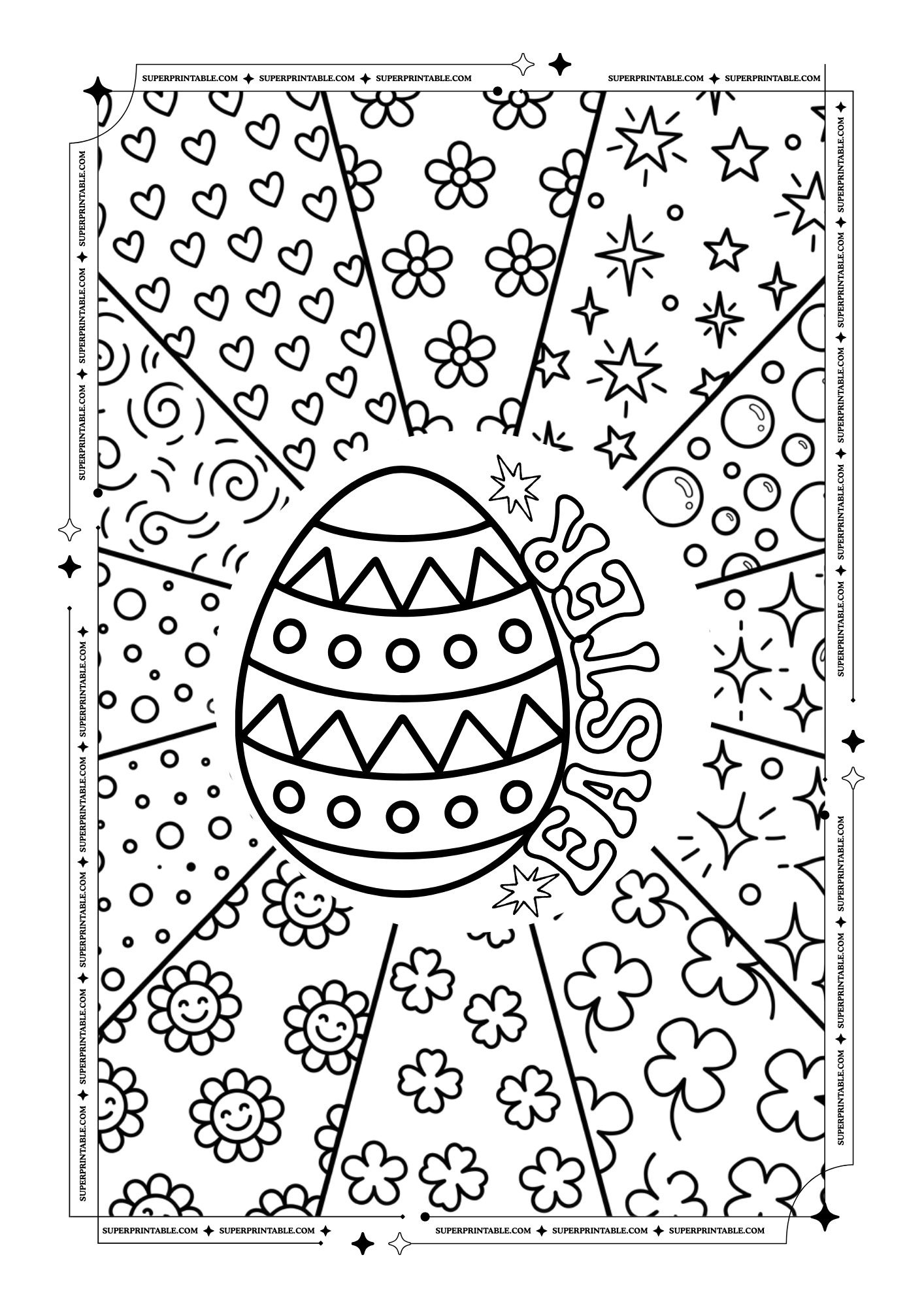 10+ Pop Art Easter Coloring Pages (Free PDF Printables)