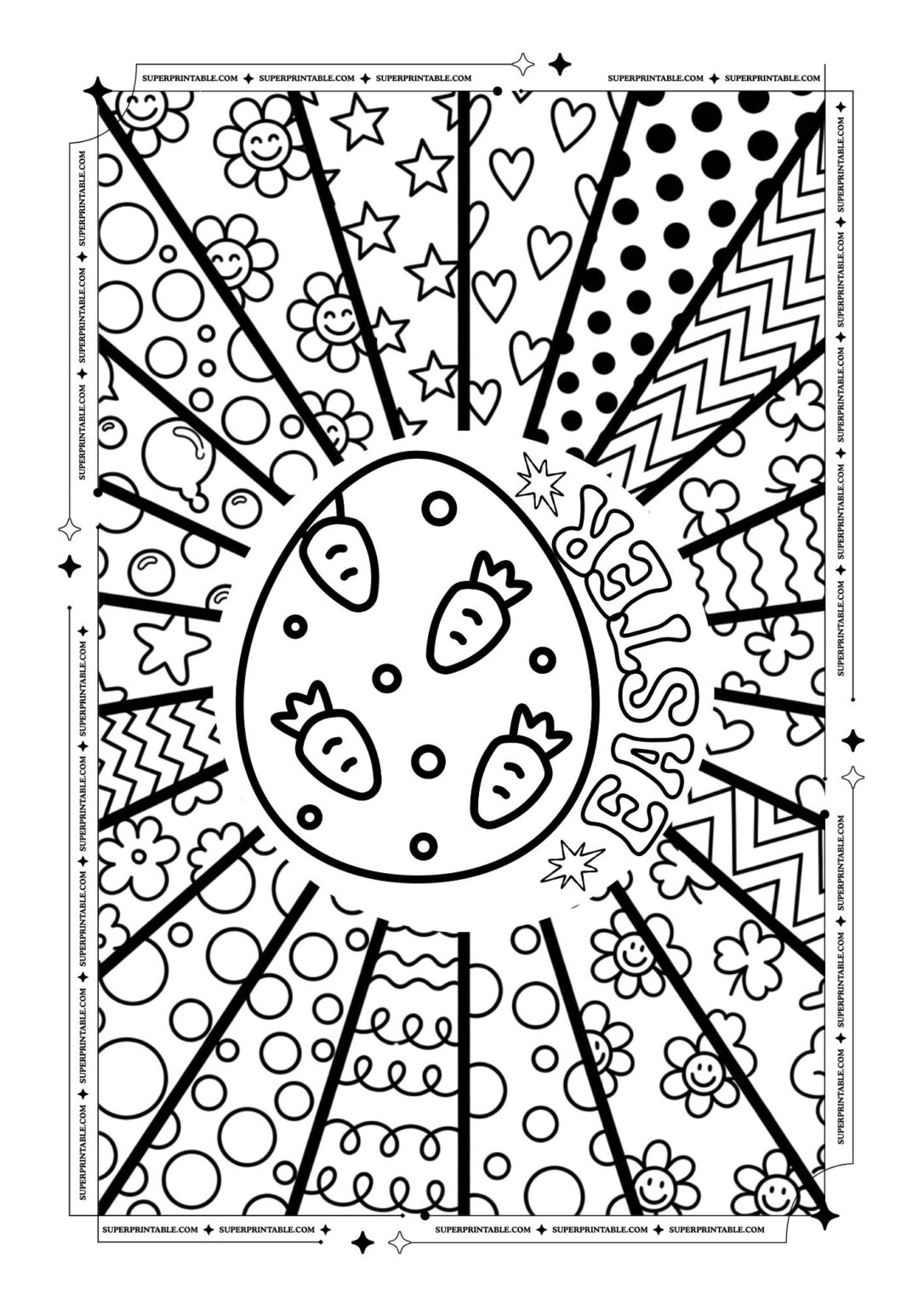 10+ Pop Art Easter Coloring Pages (Free PDF Printables)
