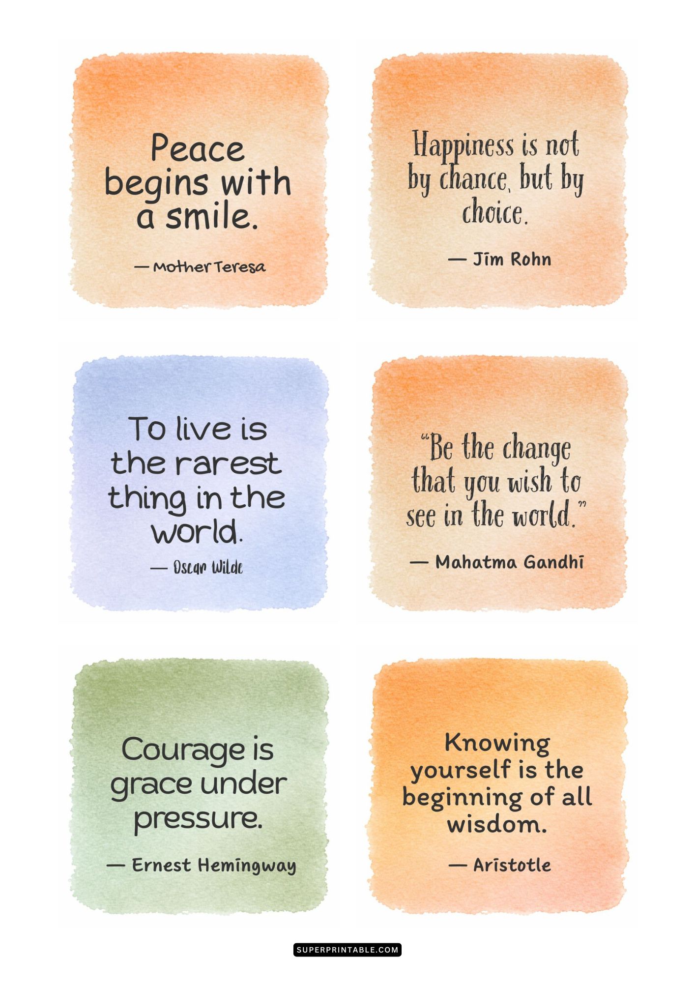 30 Positive Affirmation Quotes (Free PDF Printables)