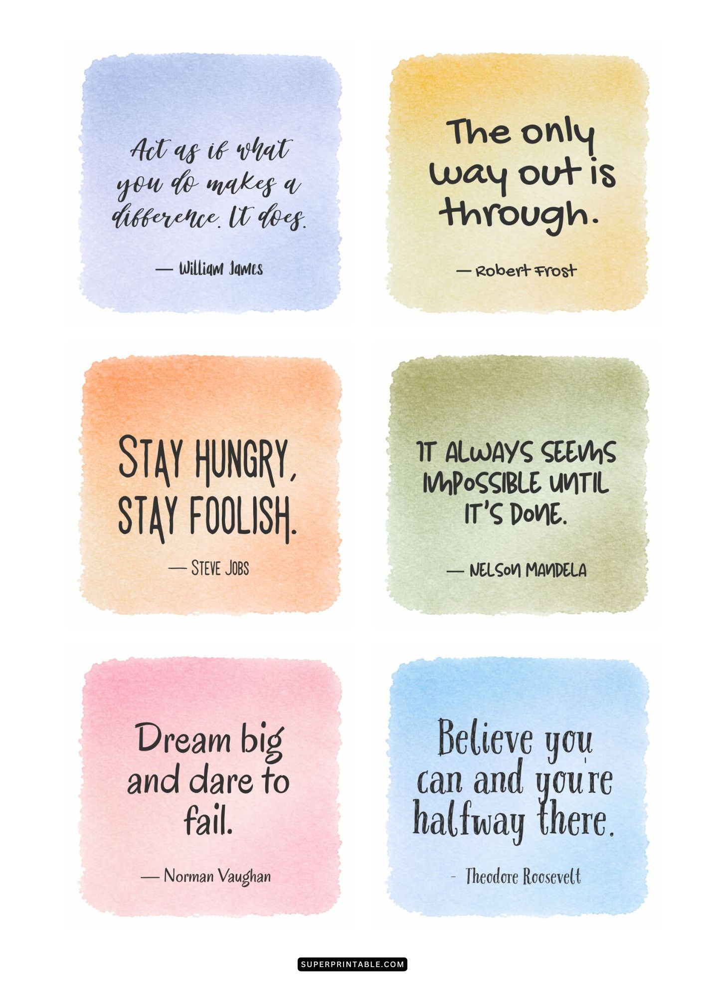 30 Positive Affirmation Quotes (Free PDF Printables)