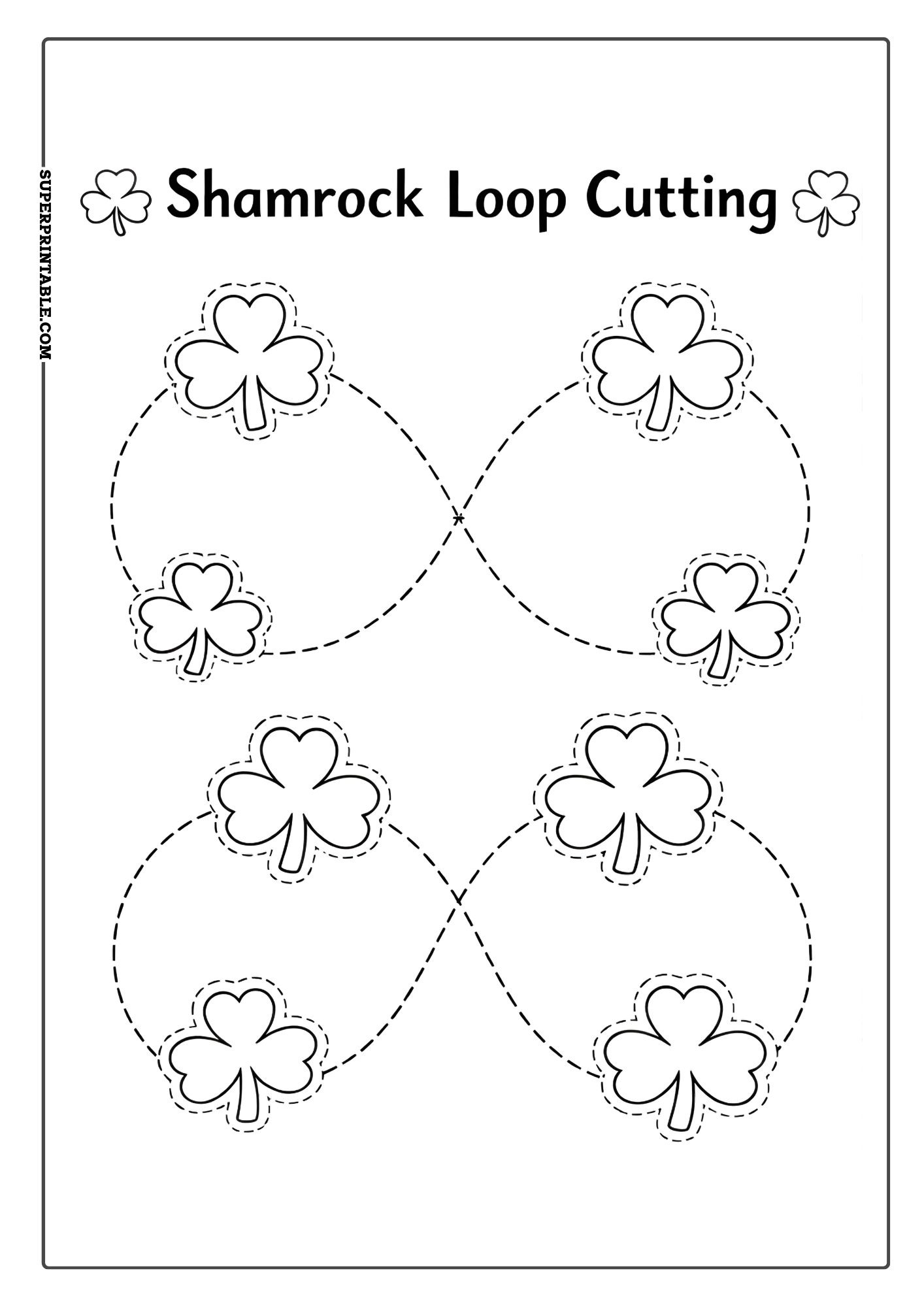 10+ Shamrock Cutting Activity Pack (Free PDF Printables)