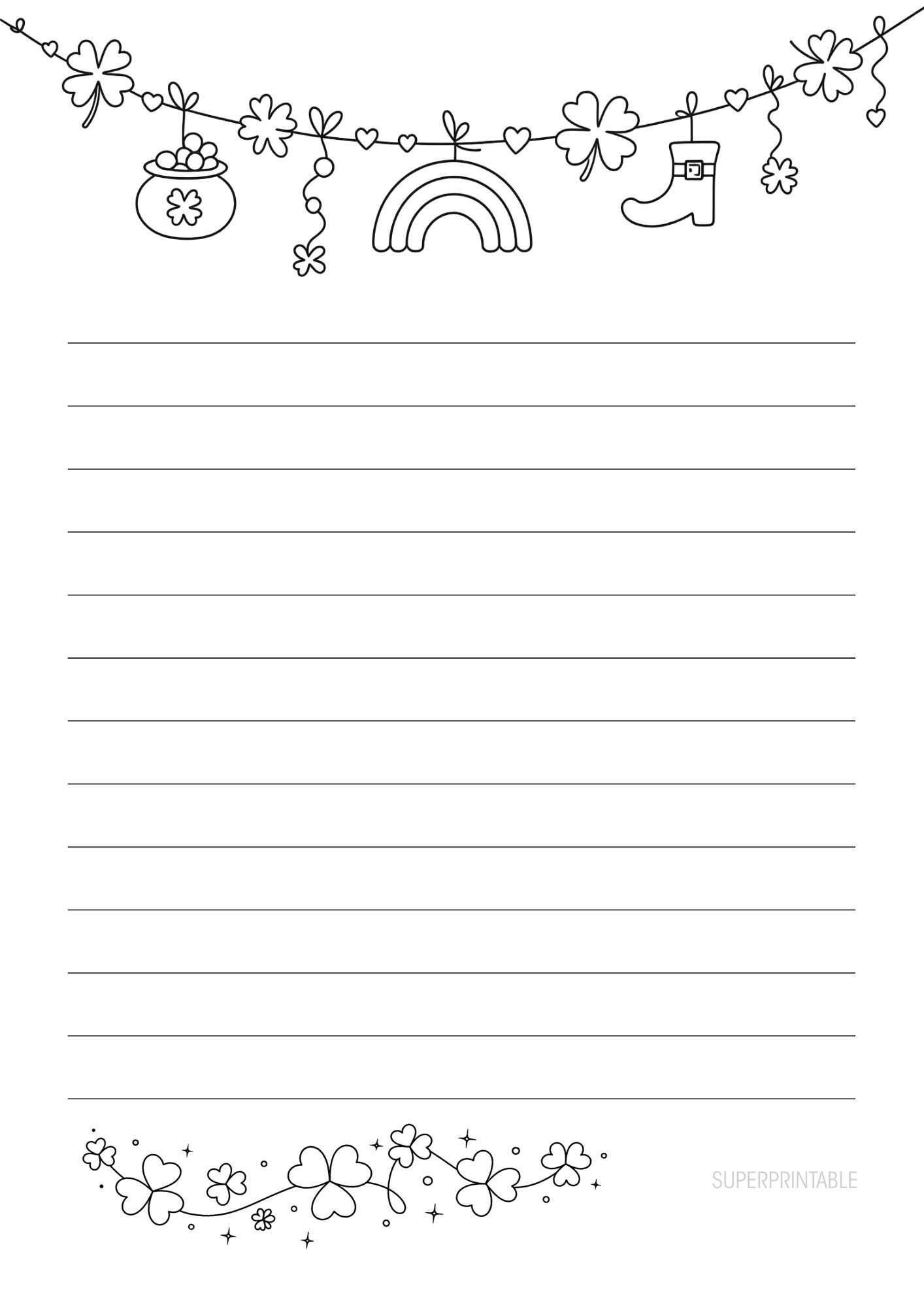 10+ St. Patrick's Writing Paper Printable (Free PDF Printables)