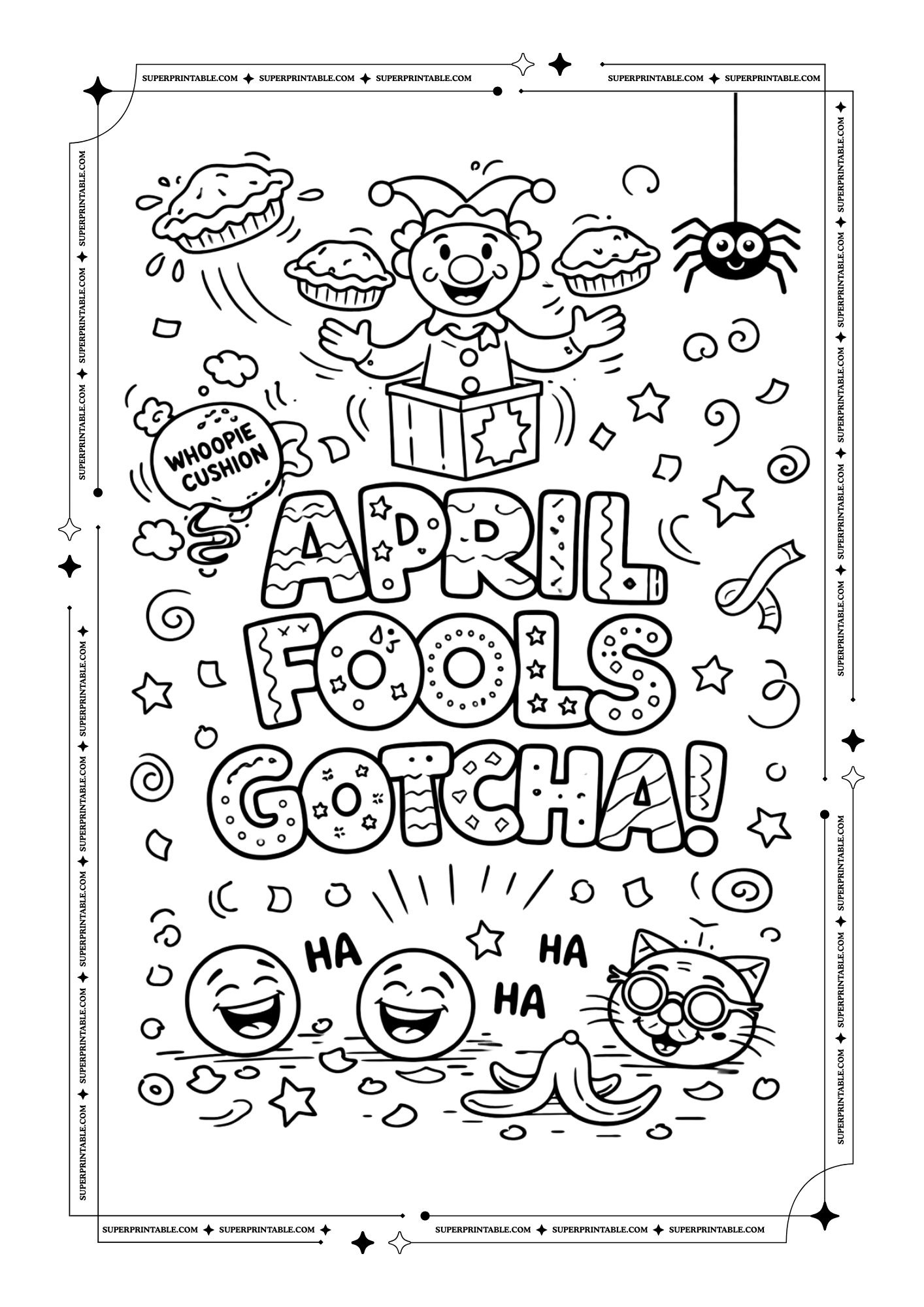 Viral April Fool's Day Coloring Pages (Free Printable PDF)