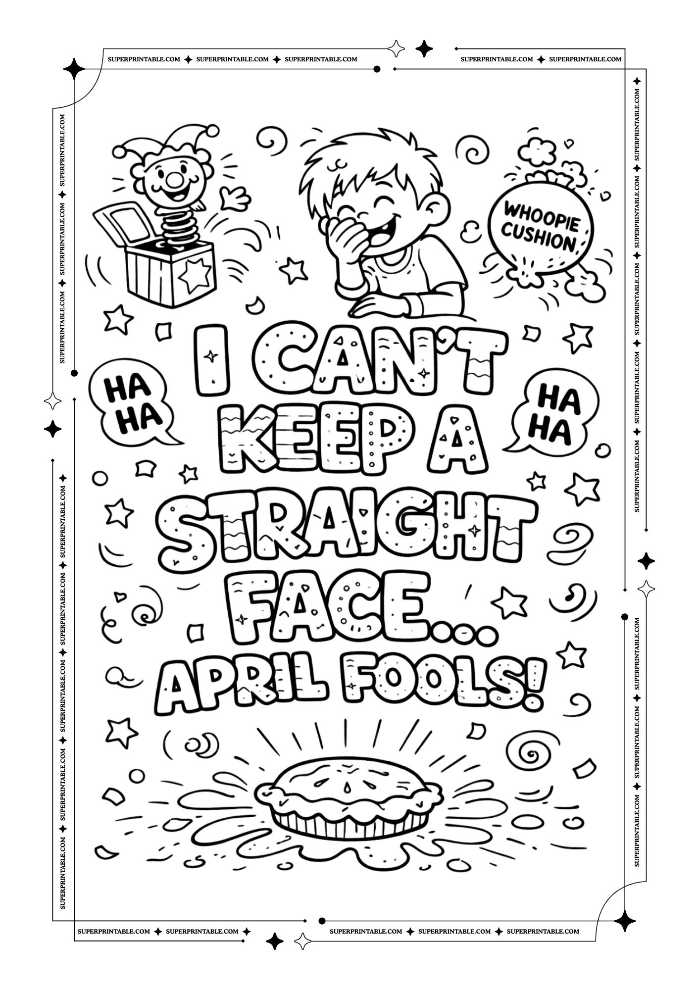 Viral April Fool's Day Coloring Pages (Free Printable PDF)