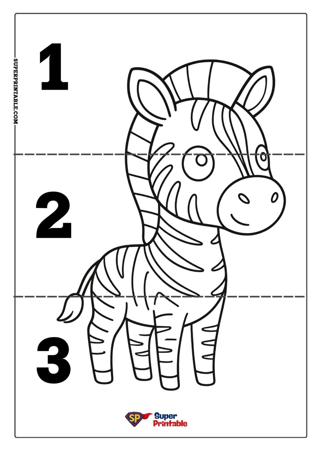 10 Zebra Puzzle Activity Pack (Free PDF Printables)