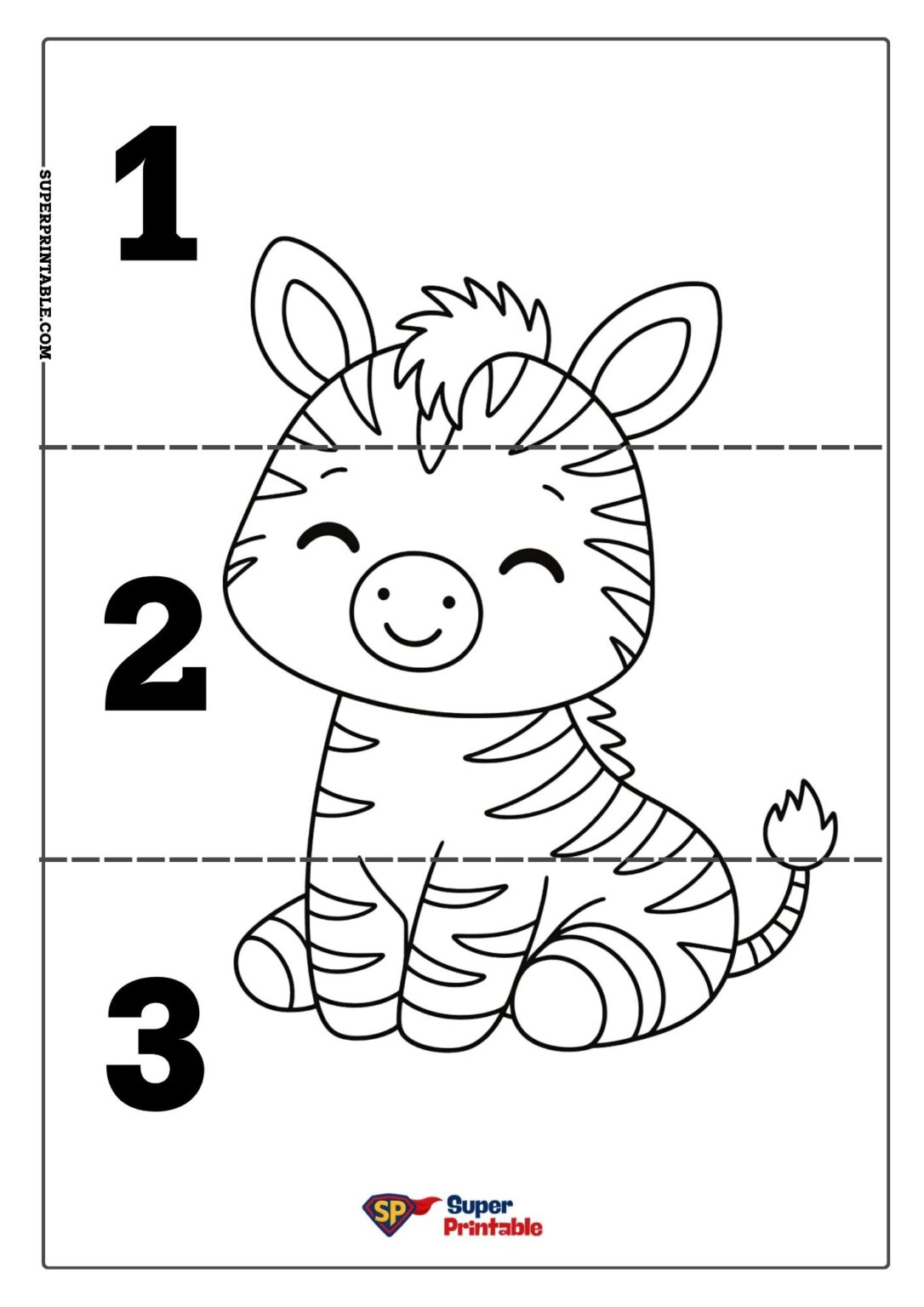 10 Zebra Puzzle Activity Pack (Free PDF Printables)