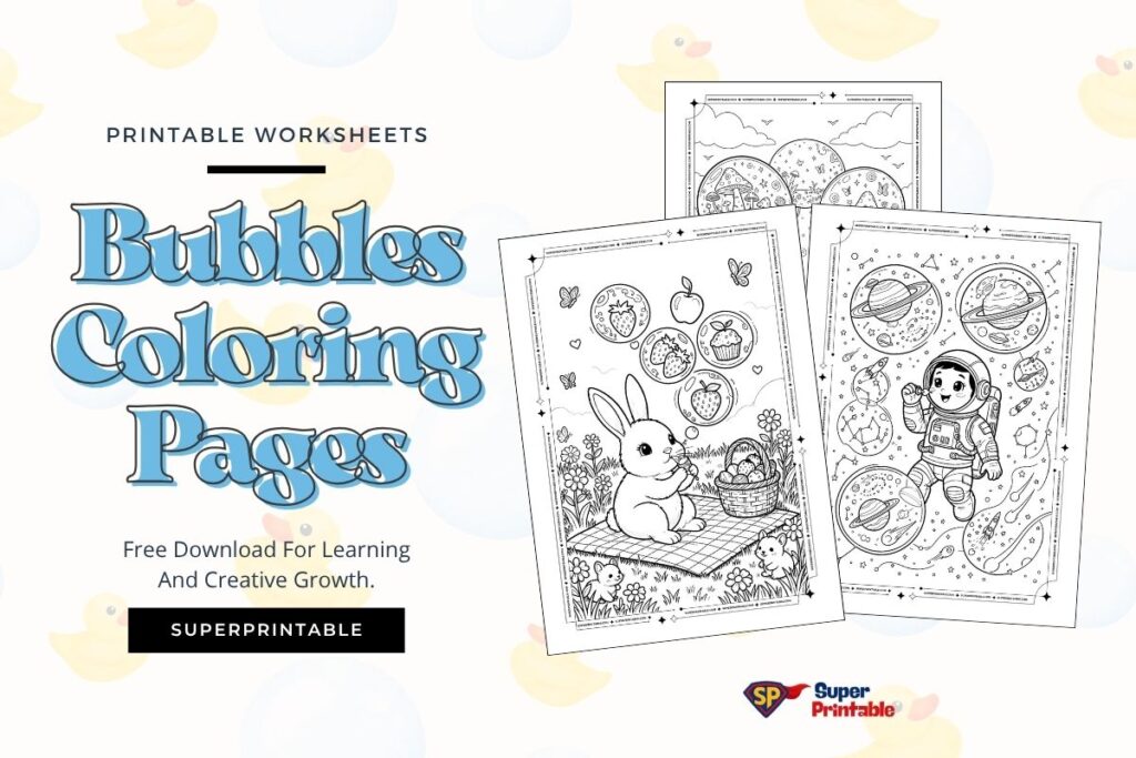 12+ Bubbles Coloring Pages (Free PDF Printables)
