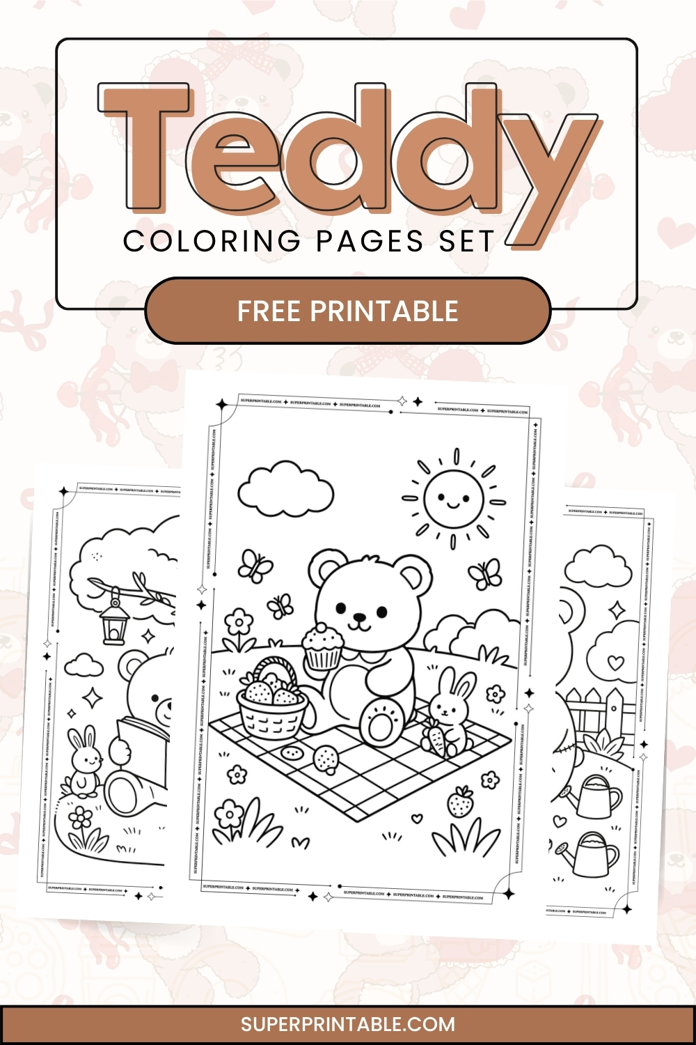 12+ Teddy Coloring Pages (Free PDF Printables)