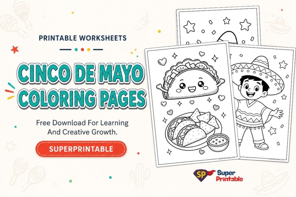 15+ Cinco De Mayo Coloring Pages (Free PDF Printables)