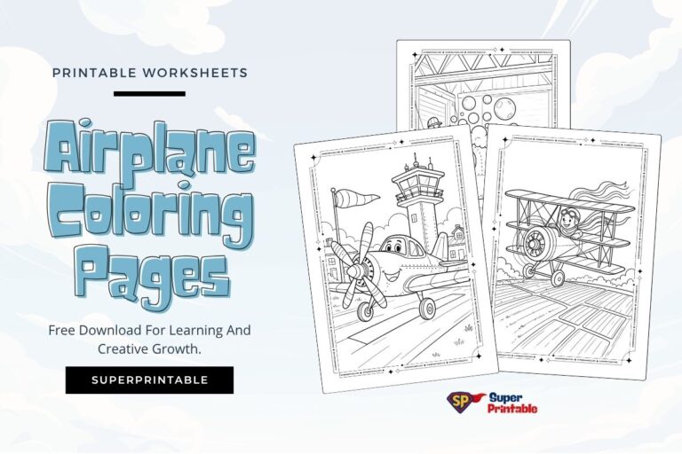 18+ Airplane Coloring Pages (Free PDF Printables)