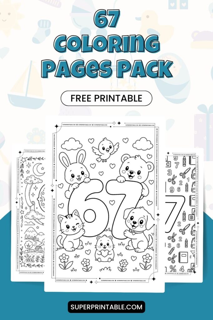 25+ 67 Coloring Pages (Free PDF Printables)