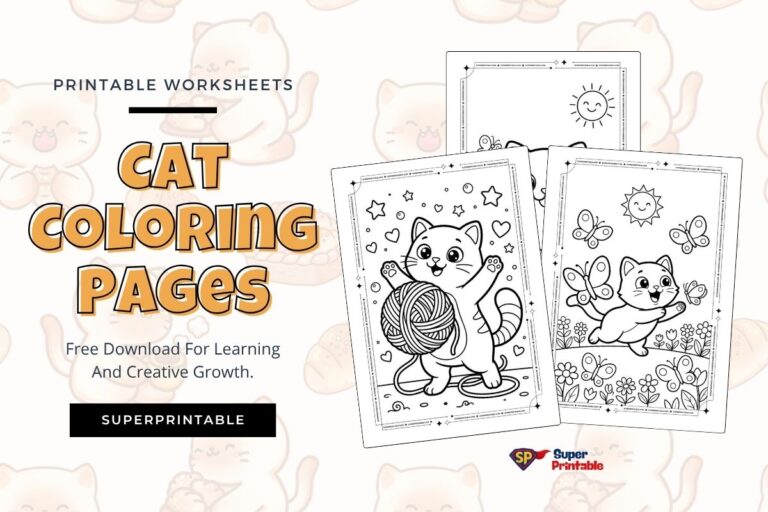 40+ Cat Coloring Pages (Free PDF Printables)