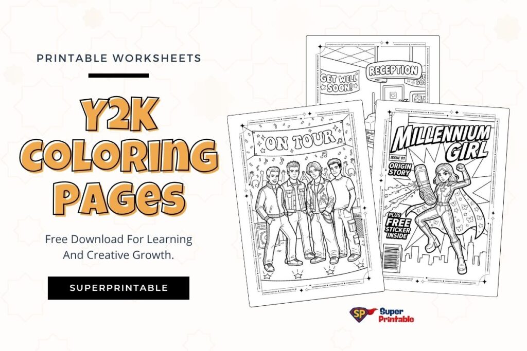 55+ Y2K Coloring Pages (Free PDF Printables)