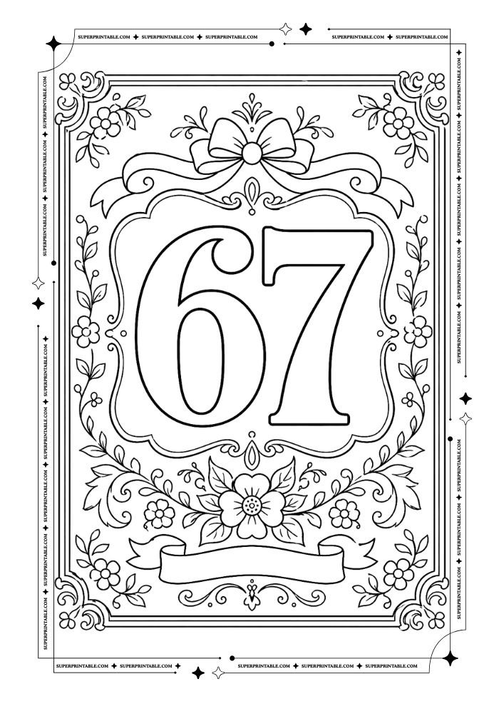 67 Coloring Pages (Free PDF Printables)
