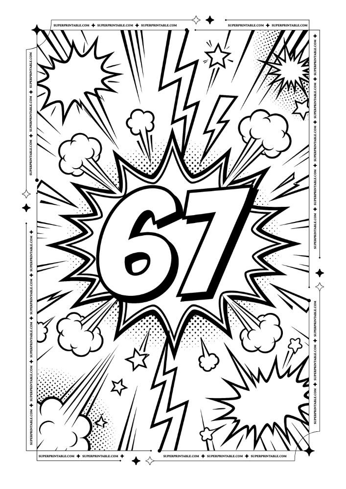67 Coloring Pages (Free PDF Printables)