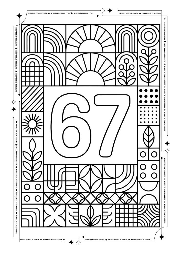 67 Coloring Pages (Free PDF Printables)