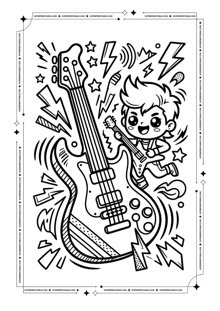 15+ 80’s Coloring Pages (Free PDF Printables)