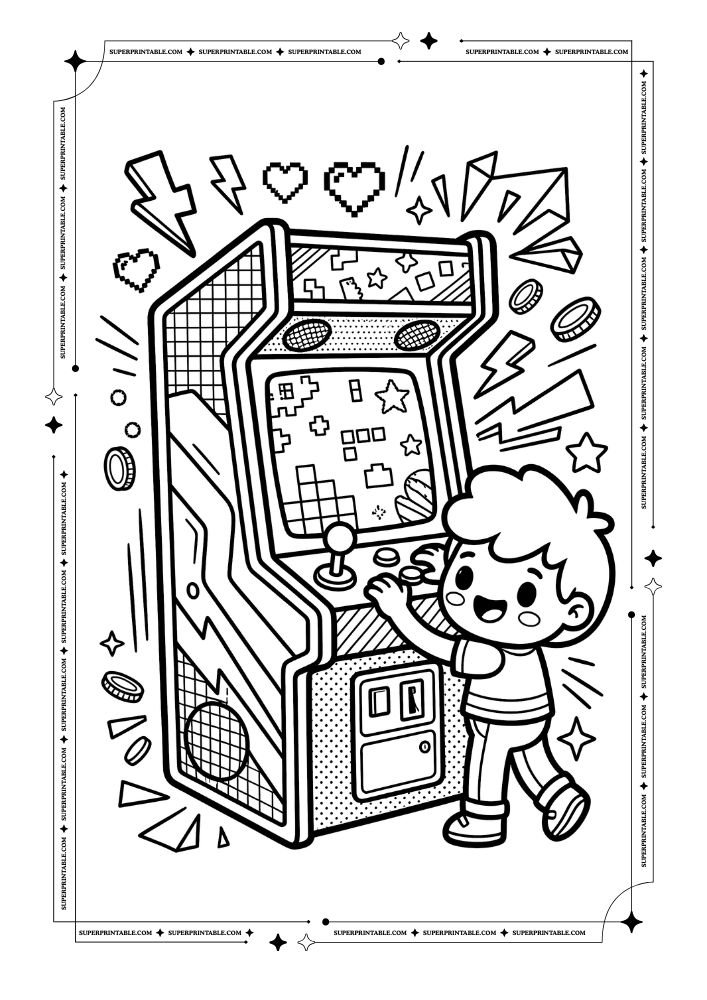 15+ 80’s Coloring Pages (Free PDF Printables)