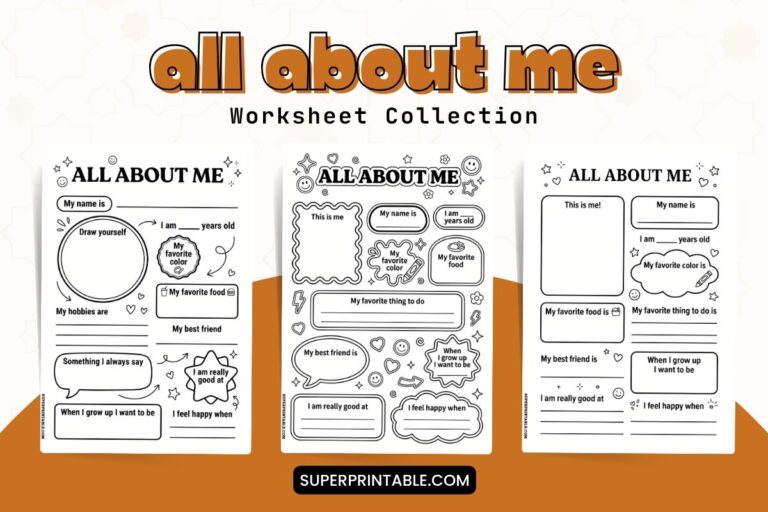 All About Me Worksheet (Free PDF Printables)