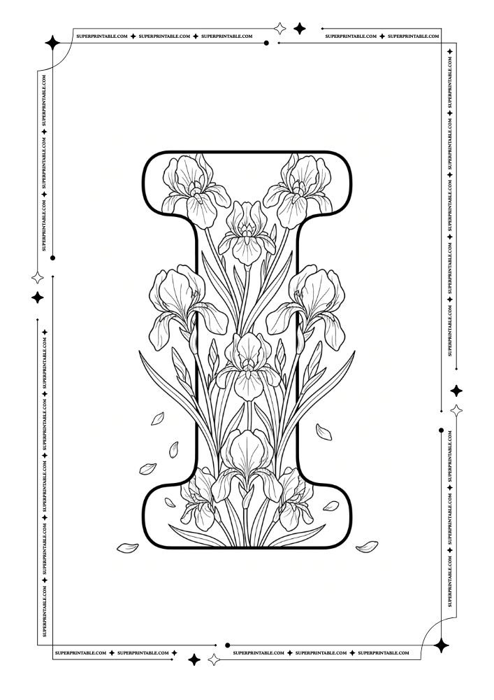 Blooming Alphabet Coloring Pages (Free PDF Printables)