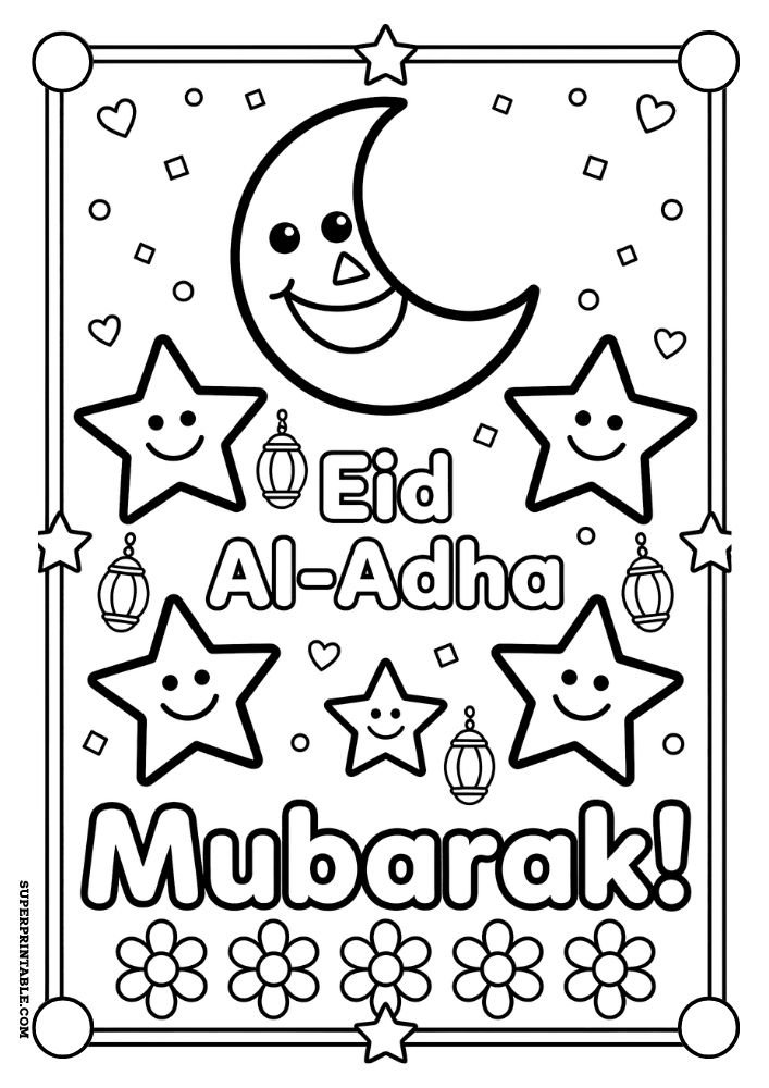 12+ Eid Al Adha Coloring Pages (Free PDF Printables)