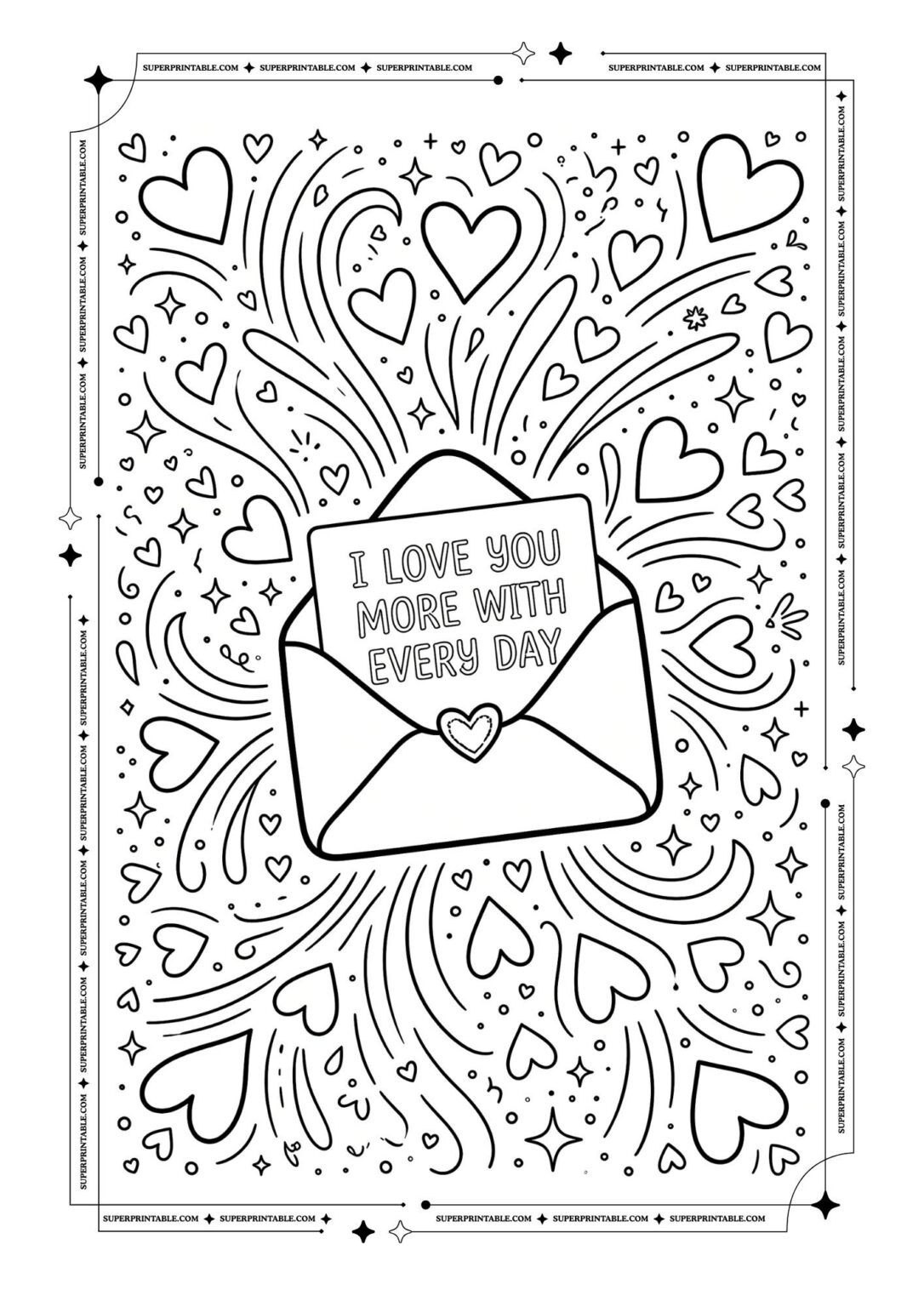 35+ I Love You Coloring Pages (Free PDF Printables)