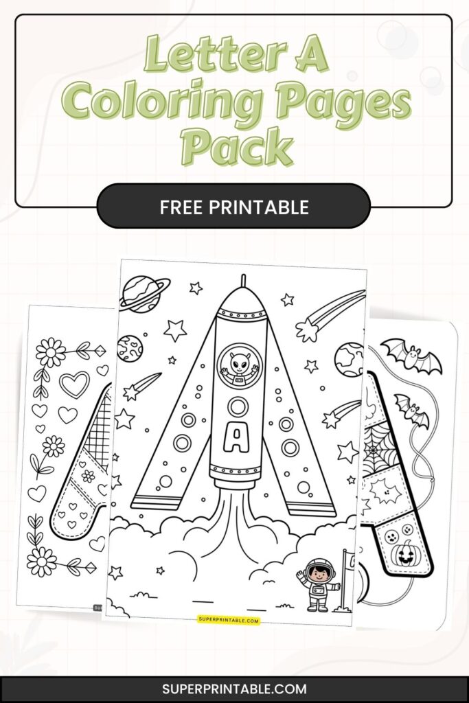 30 Letter A Coloring Pages (Free PDF Printables)