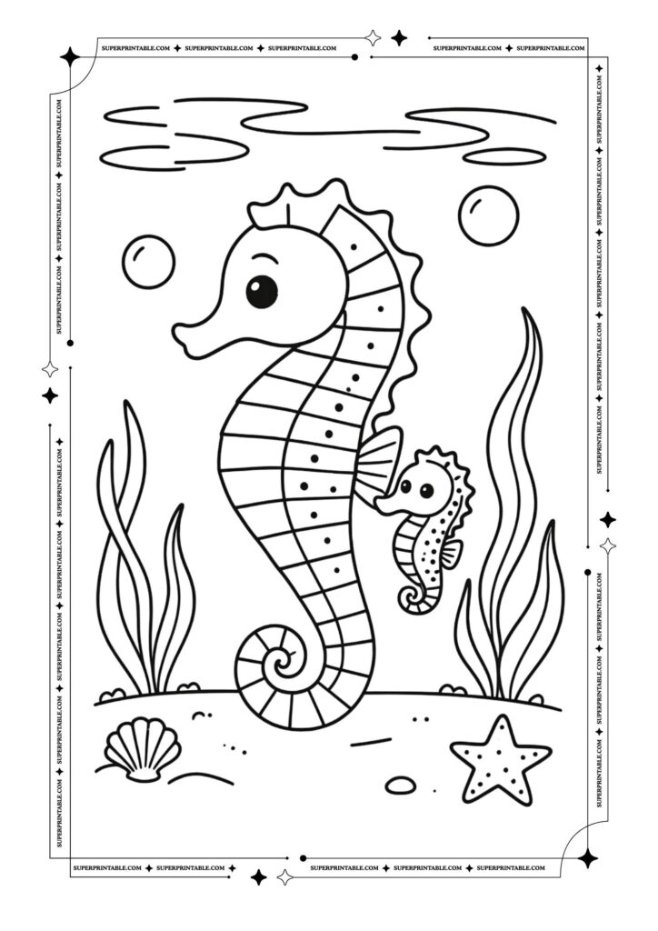 20 Ocean Coloring Pages (Free PDF Printables)