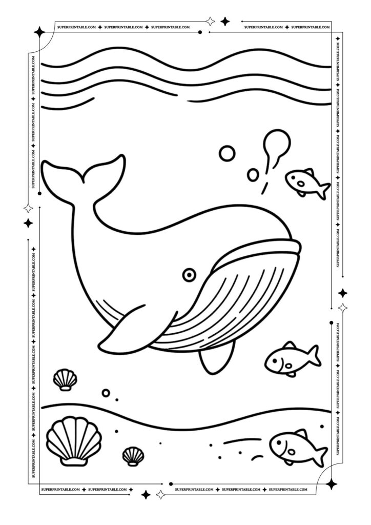 20 Ocean Coloring Pages (Free PDF Printables)
