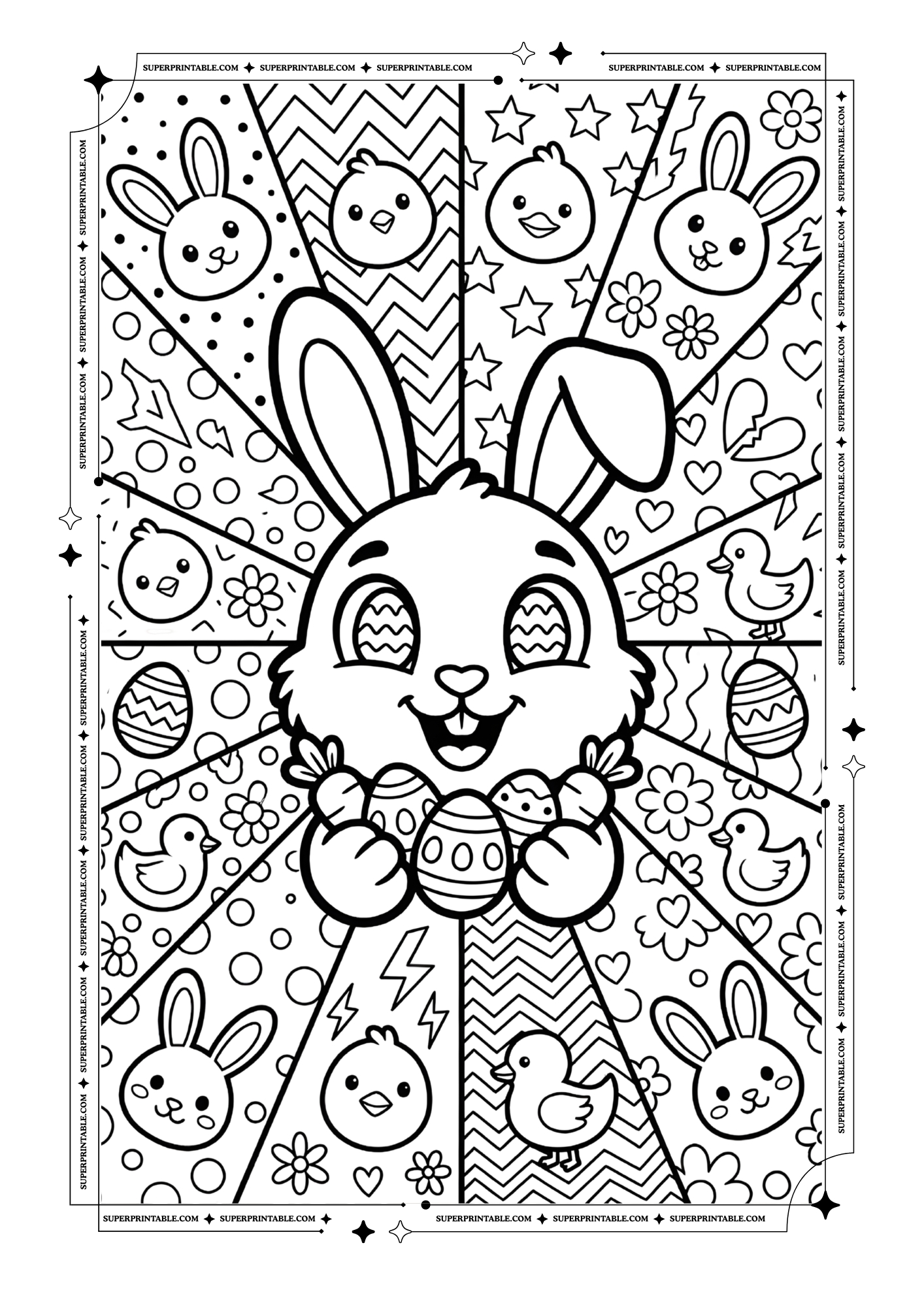 10+ Pop Art Easter Coloring Pages (Free PDF Printables)