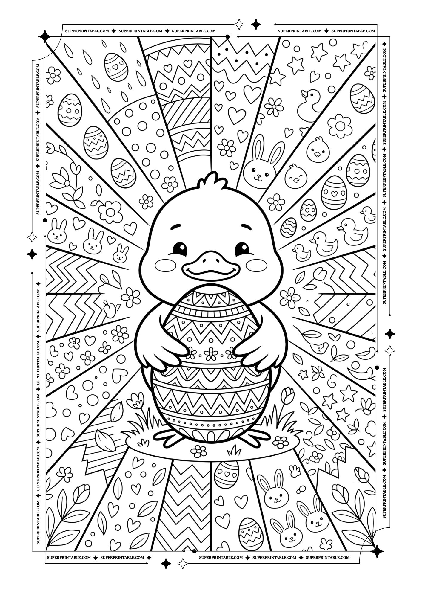 10+ Pop Art Easter Coloring Pages (Free PDF Printables)