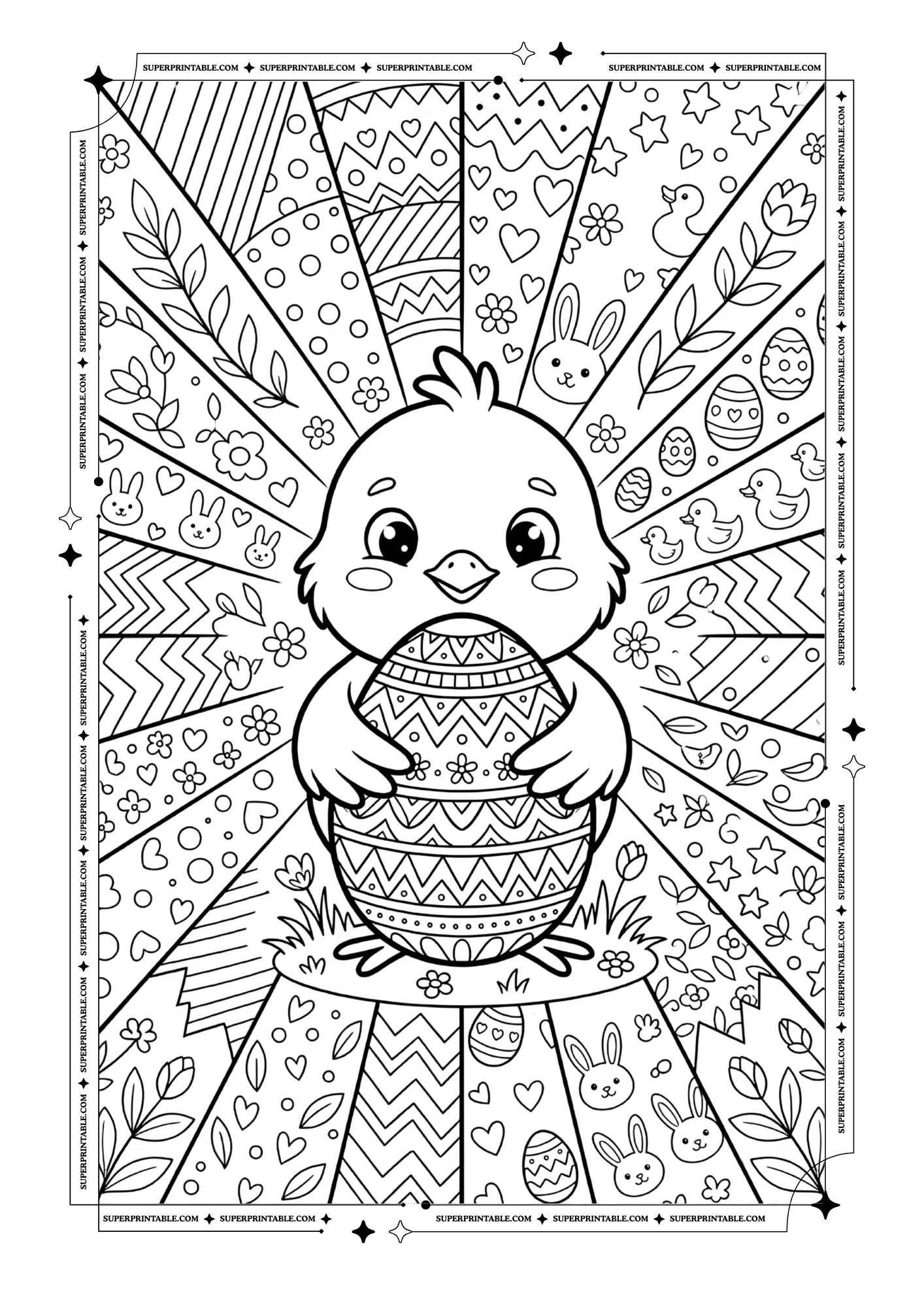 10+ Pop Art Easter Coloring Pages (Free PDF Printables)