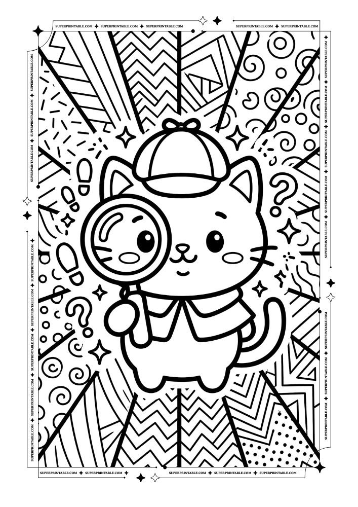 10+ Pop Art Kitty Cats Coloring Pages (Free PDF Printables)
