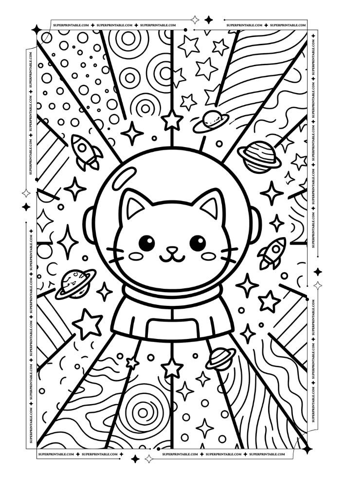10+ Pop Art Kitty Cats Coloring Pages (Free PDF Printables)