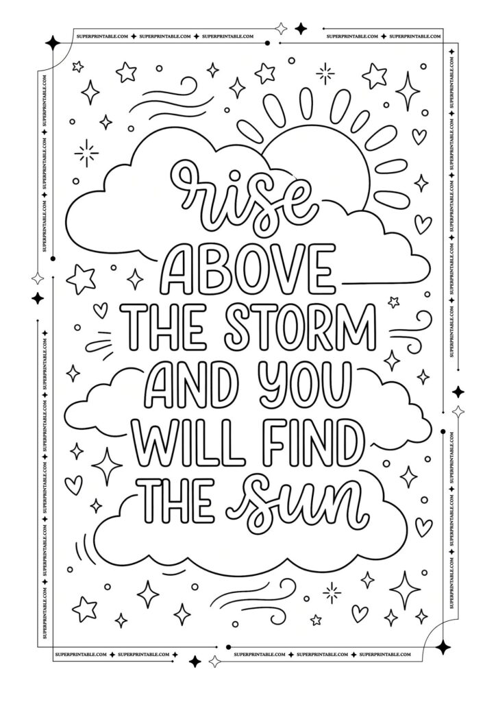 30 Positive Affirmation Coloring Pages (Free PDF Printables)