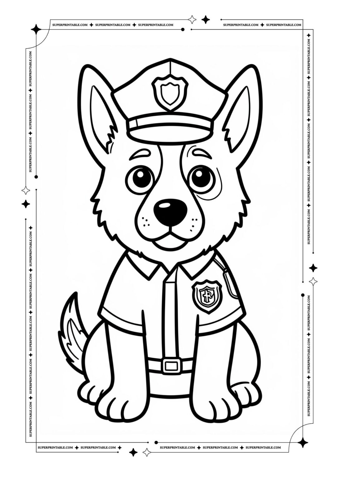 30+ Puppy Coloring Pages (Free PDF Printables)
