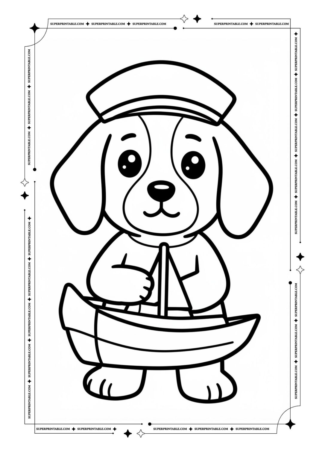 30+ Puppy Coloring Pages (Free PDF Printables)