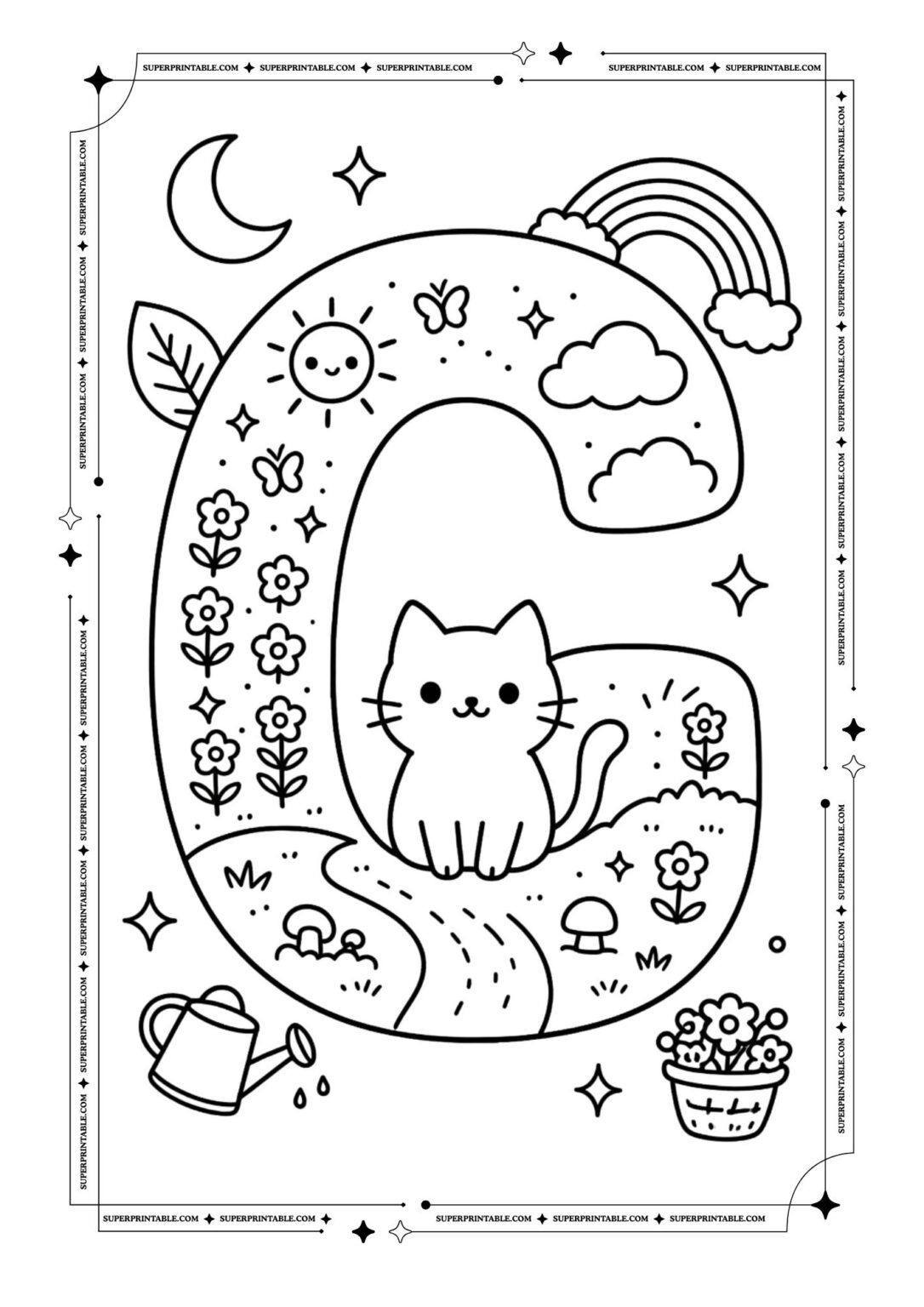 The Cozy Spring Alphabet Coloring Pages (Free PDF Printables)
