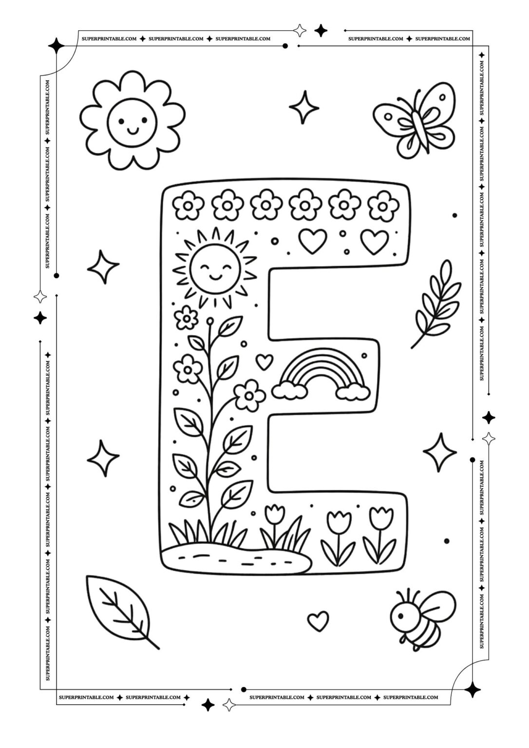 The Cozy Spring Alphabet Coloring Pages (Free PDF Printables)