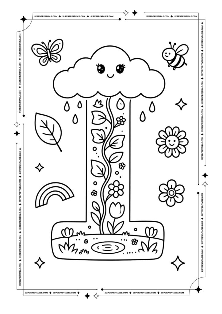 The Cozy Spring Alphabet Coloring Pages (Free PDF Printables)